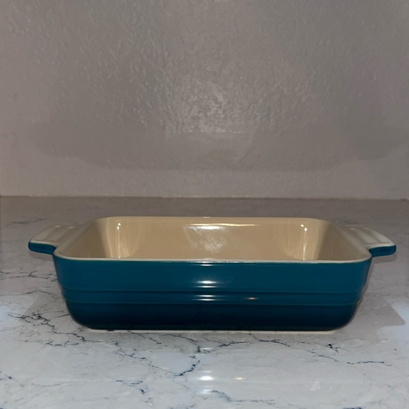 Le Creuset | Kitchen | New Le Creuset Htf Deep Teal 8 Cm Rectangular ...